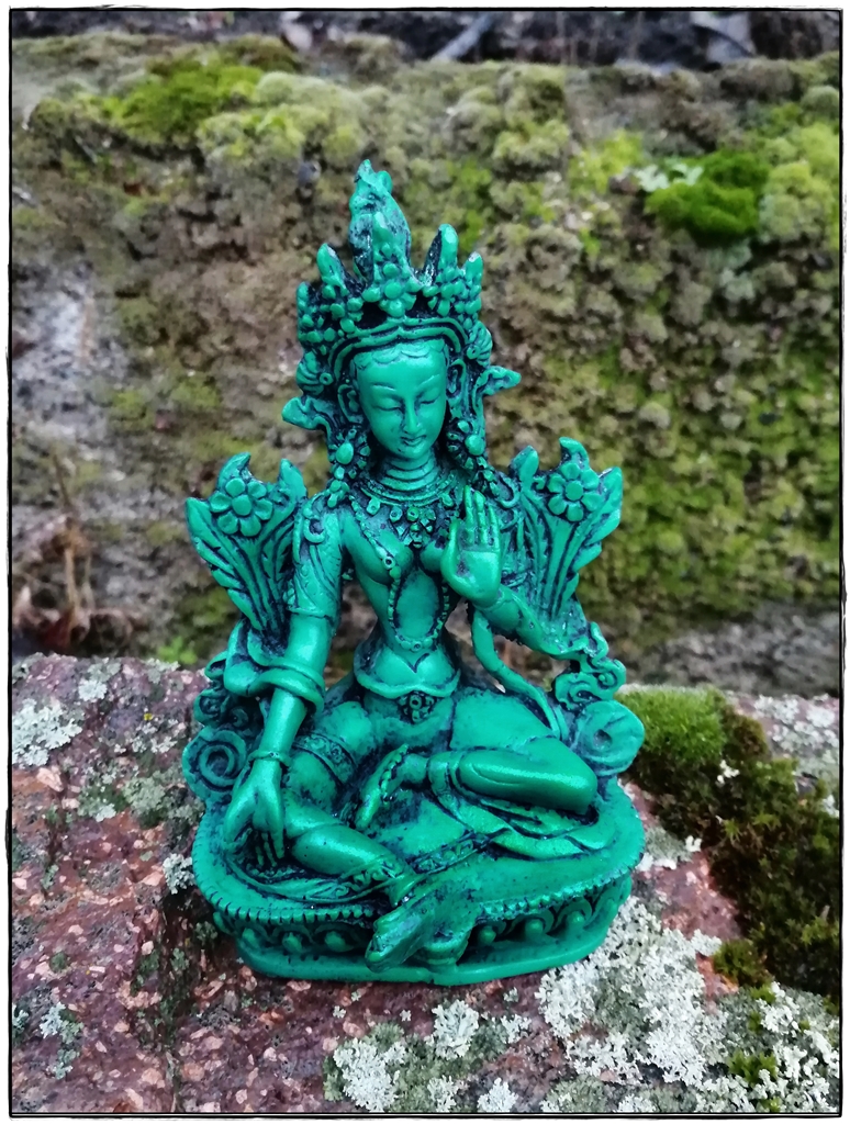 grüne Tara Statue, türkisfarben - Himalife